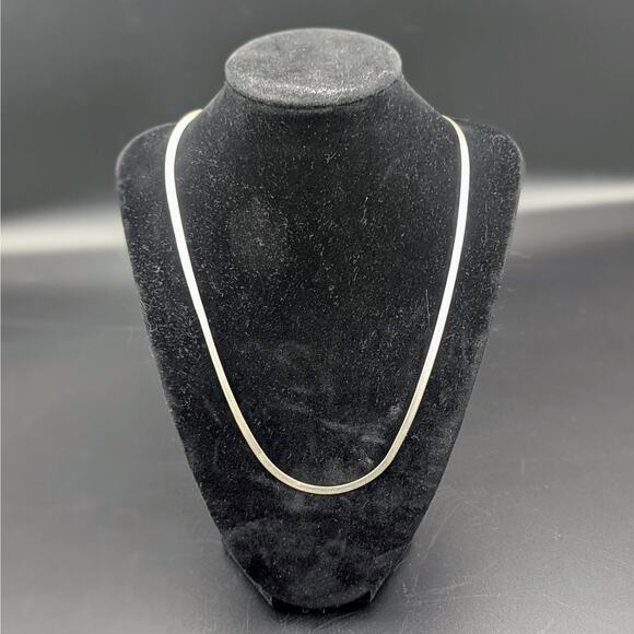 Unknown | Jewelry | Vintage Fas Italy 925 Sterling Silver Herringbone ...